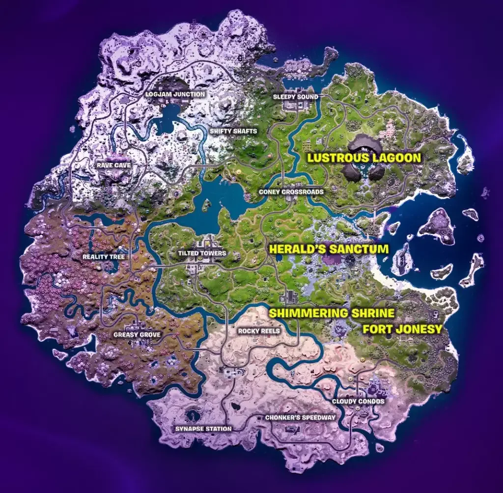 Fortnite Chapter 3 Season 4 Paradise Map 4 New Points Of Interest 6066