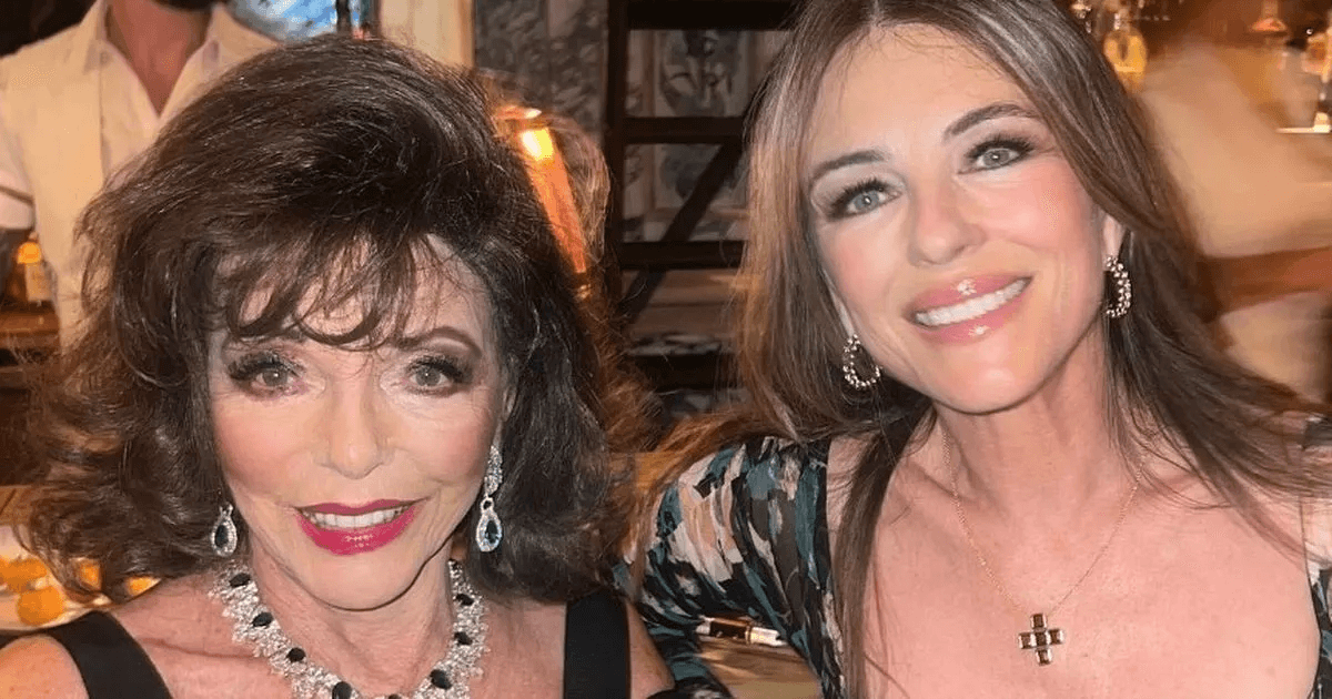Joan Collins and Elizabeth Hurley dubbed 'most beautiful women' after ... Joan Collins and Elizabeth Hurley dubbed 'most beautiful women' after ...