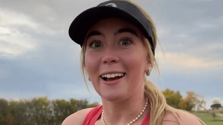 Gracie Charis Suffers Wardrobe Malfunction As She Stands In A Tiny Red
